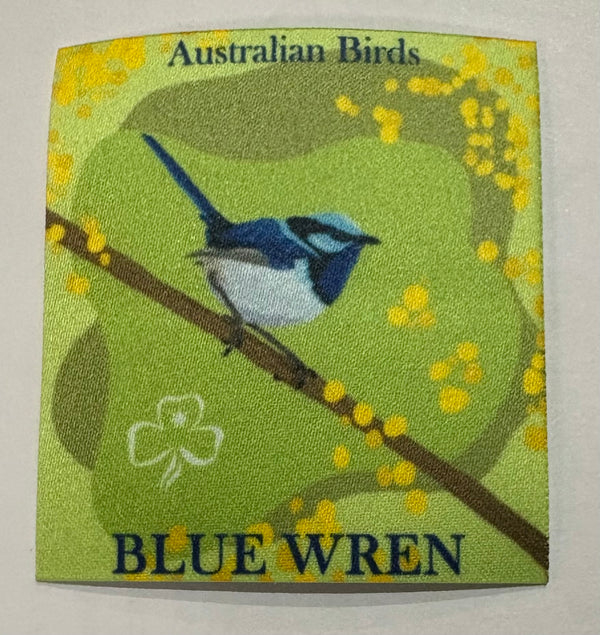 Australian Birds Blue Wren - Fun Badge - The Guide Shop - Coastal ...