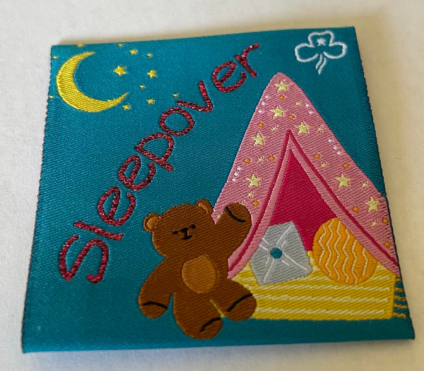 Sleepover - Fun Badge - The Guide Shop - Coastal Valleys Region